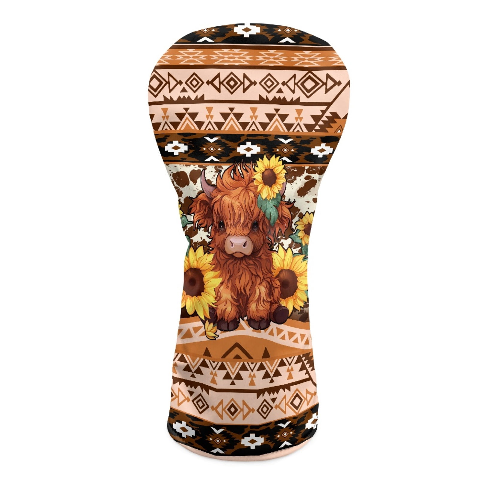 Yuyamidu Cute Highland Cow Golf Club Head Cover, Southwest Aztec Golf ...