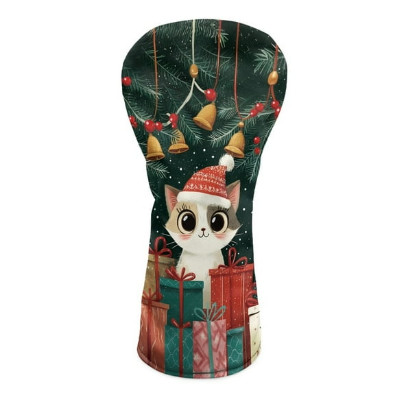 Yuyamidu Cute Xmas Cat Golf Club Head Covers for Drivers, Fairway Woods ...
