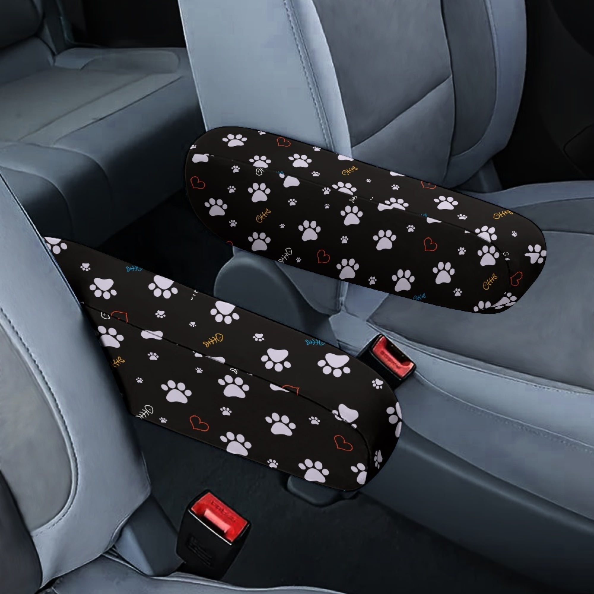 Yuyamidu Dog Paw Armrest Cover for SUV Truck Auto Armrest Covers One ...