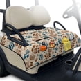 Yuyamidu Dog Paw Golf Cart Covers Seat Cover with Pockets Golf Ball ...