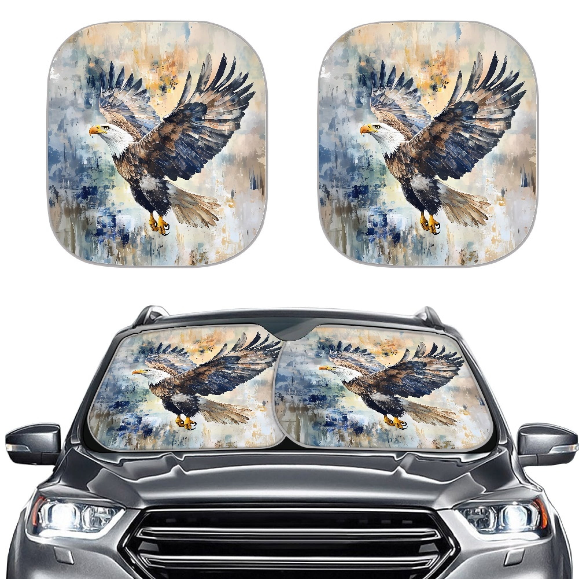 Yuyamidu Eagle Car Window Sunshade for SUV Van Truck Fashion Car Shades ...
