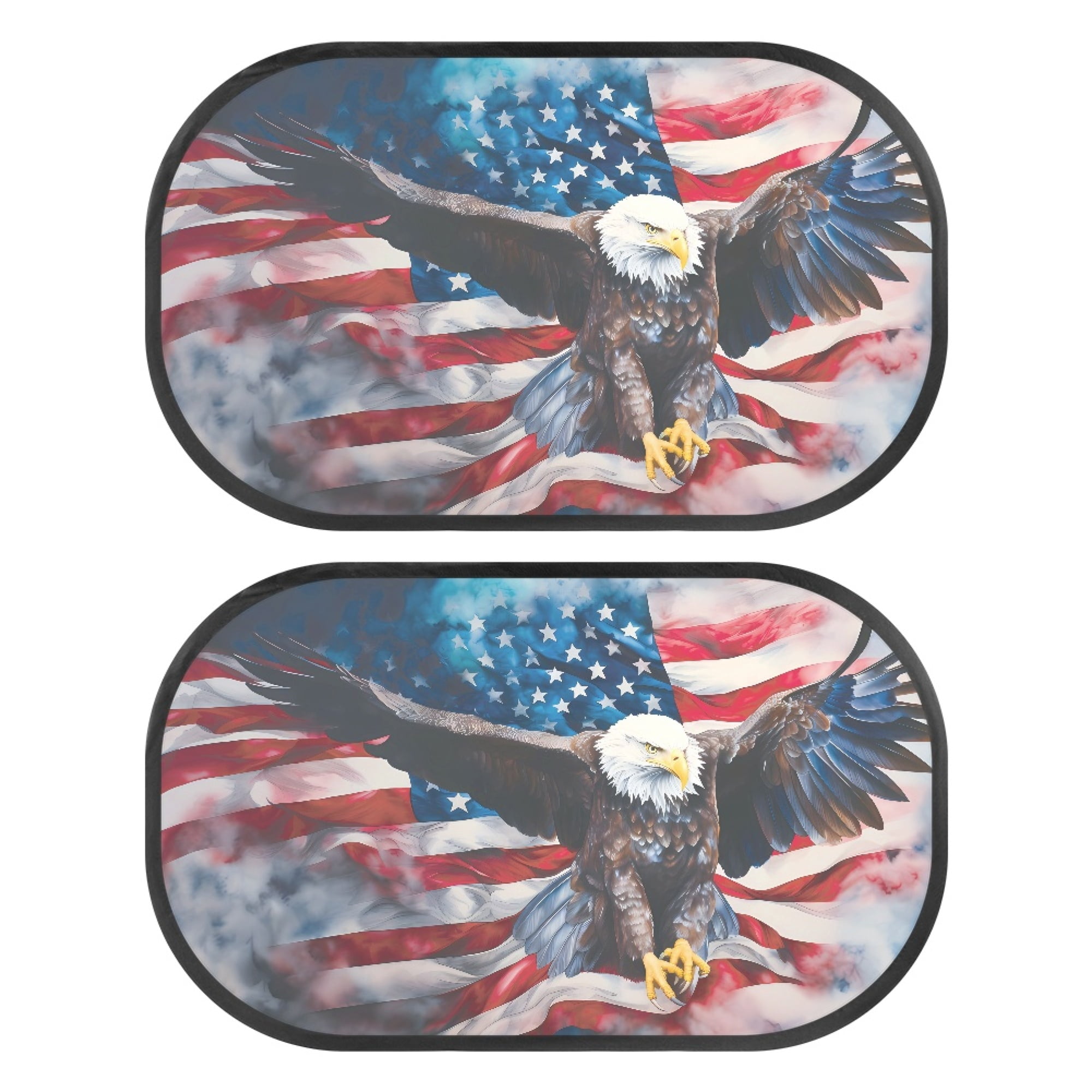Yuyamidu Eagle Shade for Car Windows American Flag Car Window Shade for ...