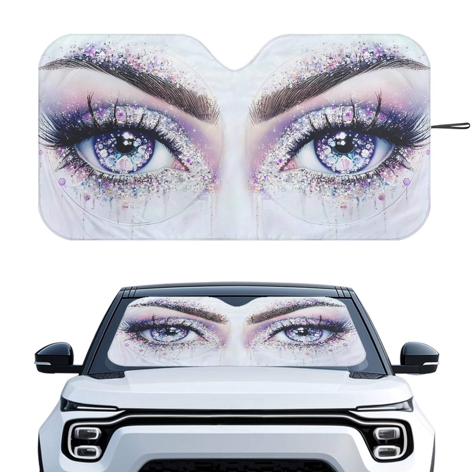 Yuyamidu Eye Car Windshield Sun Shade Foldable Automotive Sunvisor ...