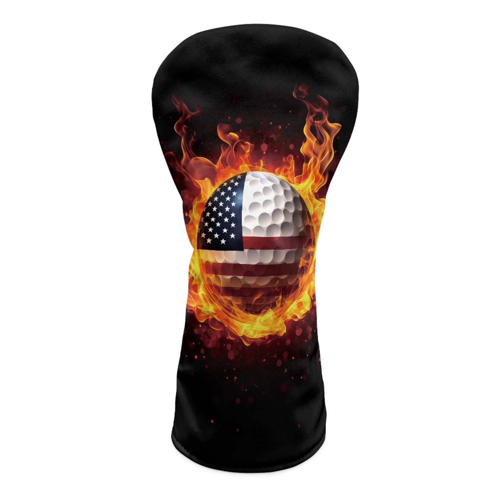 Yuyamidu Fire Golf Ball Golf Head Cover for Golf Head Club USA Flag ...