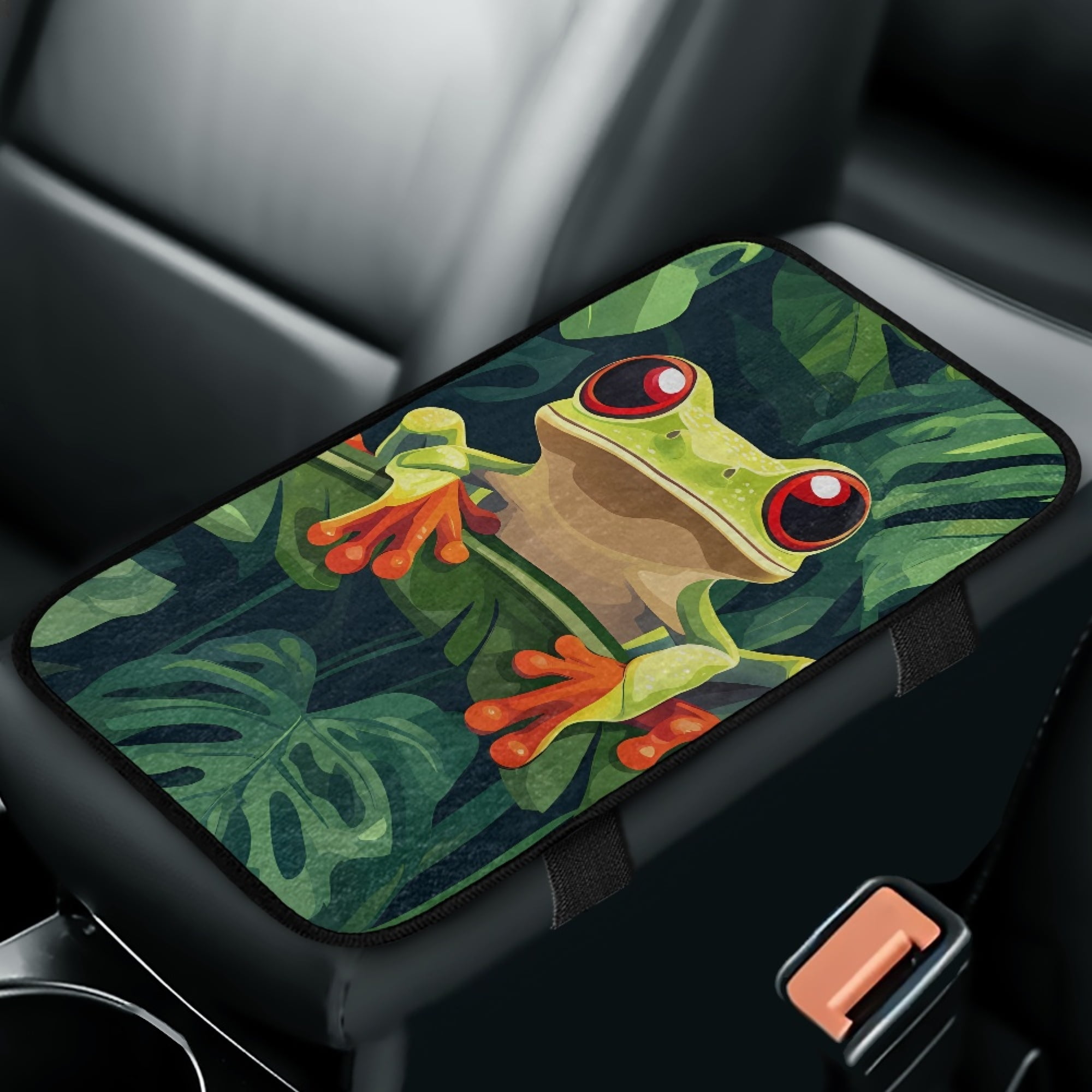 Yuyamidu Frog Car Center Console Cover Palm Leaves Vehicle Center ...