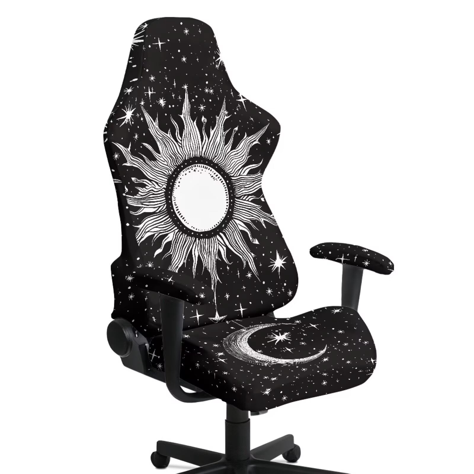 Yuyamidu Gothic Sun Moon Computer Chair Cover 4 Piece Gaming Chair ...