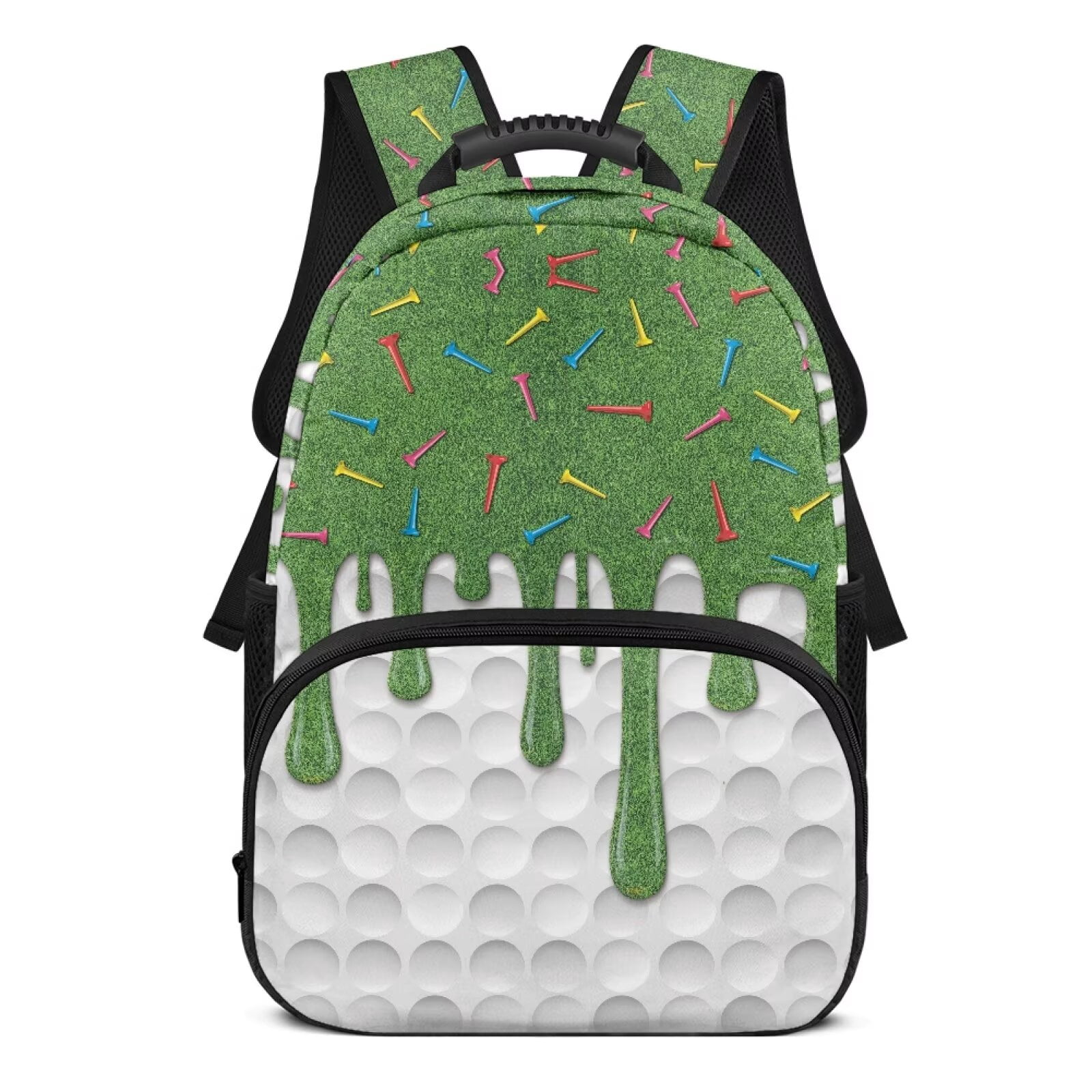 Yuyamidu Green Ice Cream Bookbag Golf Ball Book Bag for School Back to ...