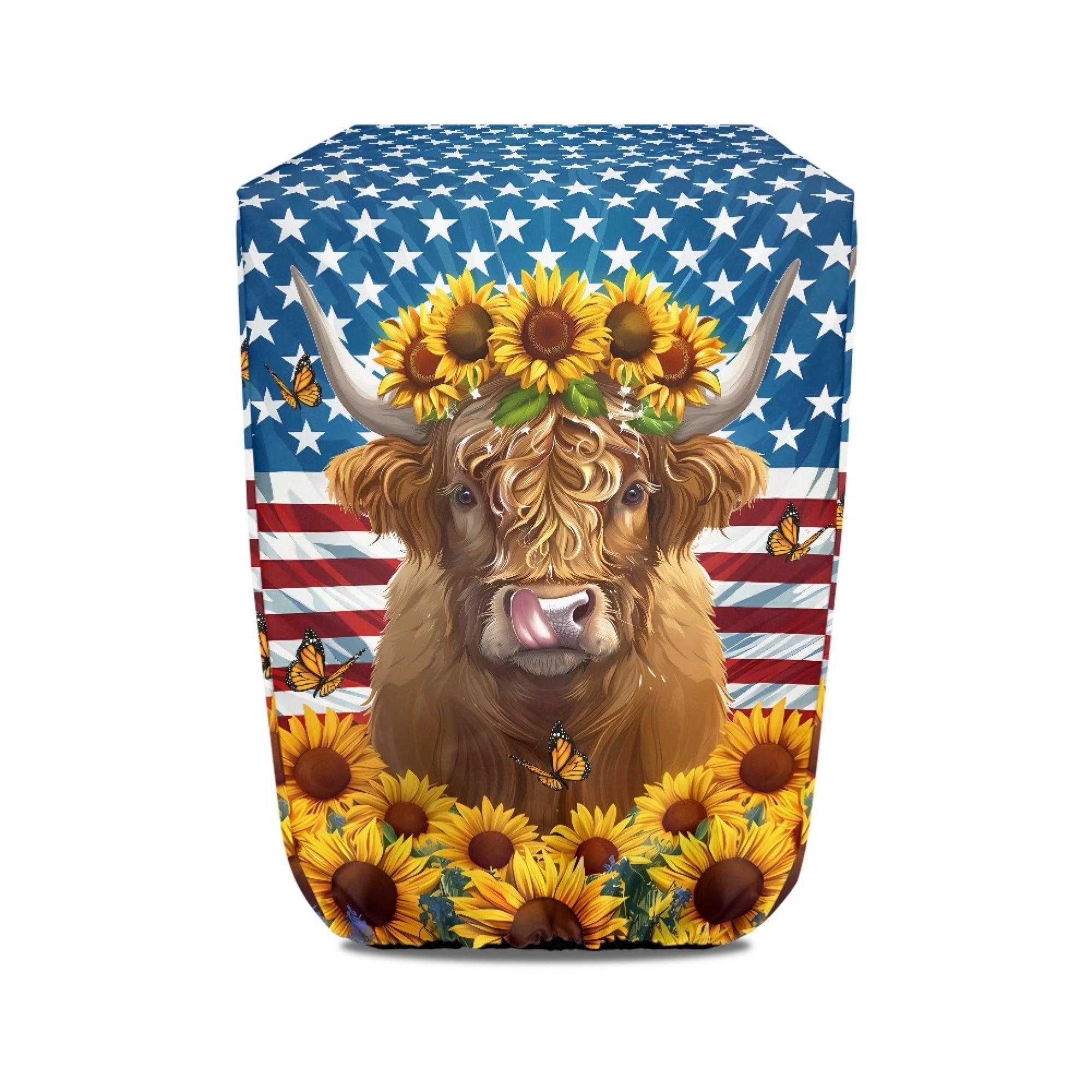 Yuyamidu Highland Cow Electric Tongue Jack Head Cover Sunflower RV ...