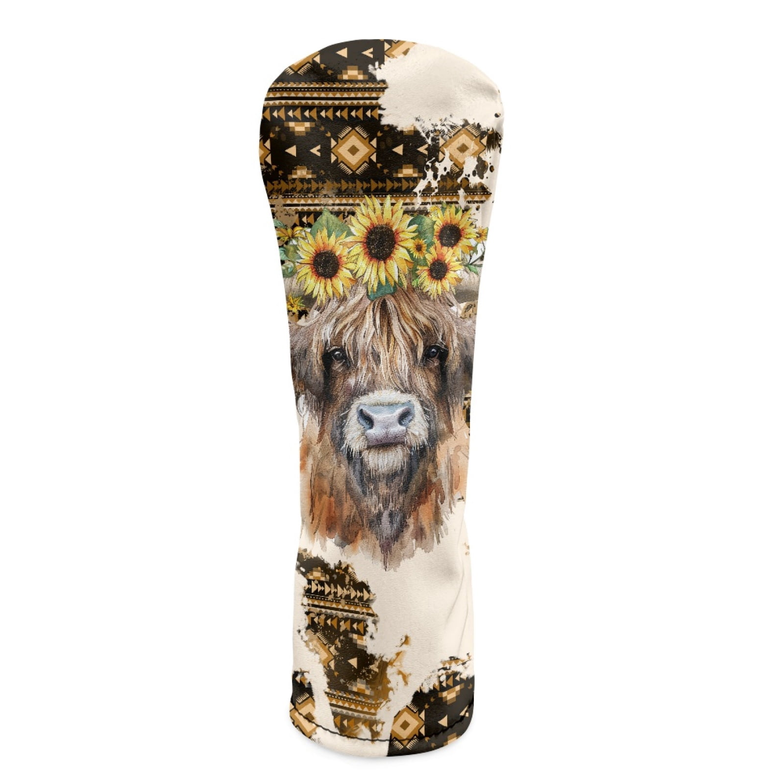 Yuyamidu Highland Cow Golf Head Covers, Aztec Sunflowers Golf Club Head ...