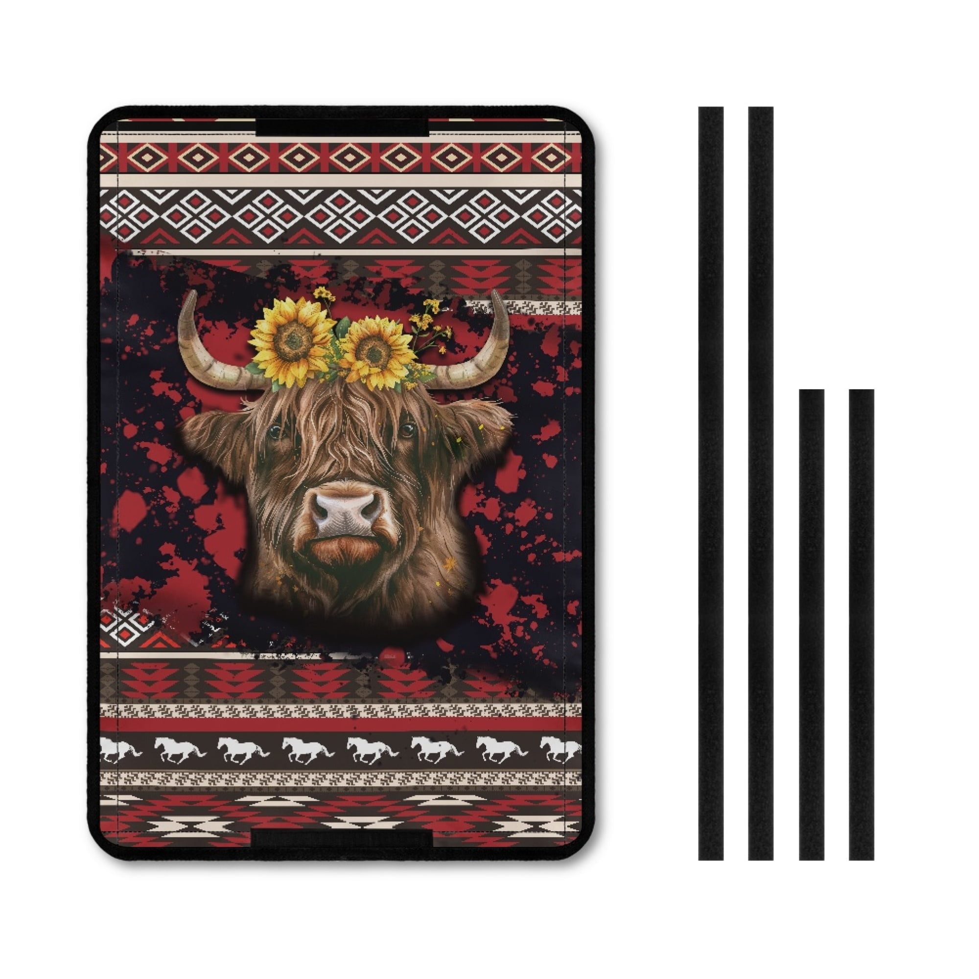 Yuyamidu Highland Cow RV Door Window Shade Cover Sunflower Camper ...