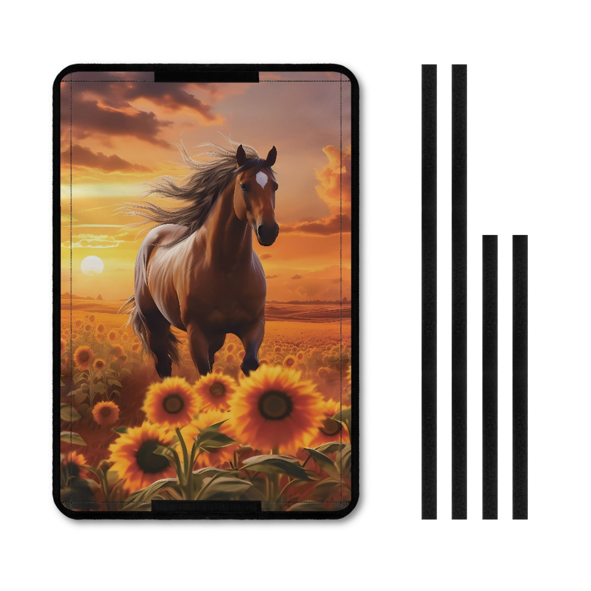 Yuyamidu Horse RV Door Window Shade RV Skylight Cover Sunflower Camper ...