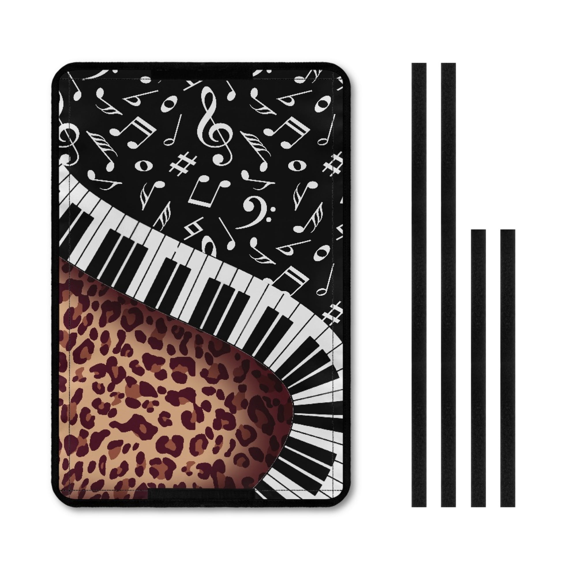 Yuyamidu Leopard Print RV Door Window Shade Cover Music Note Privacy ...