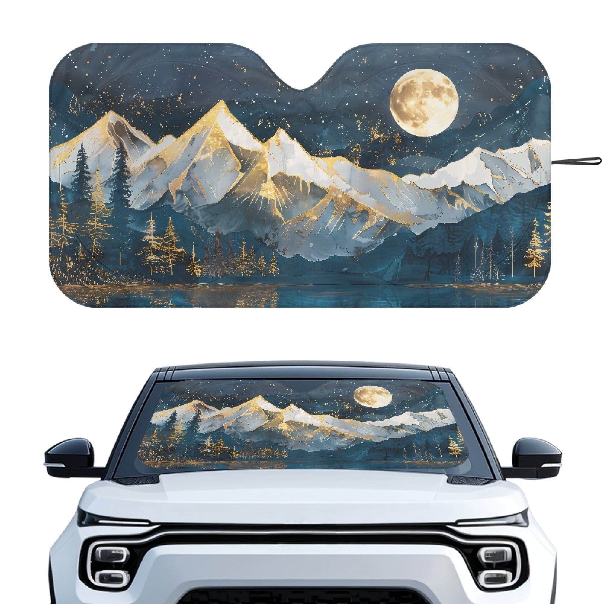 Yuyamidu Mountain Sun Shade for Car Window Moon Car Sun Shade ...