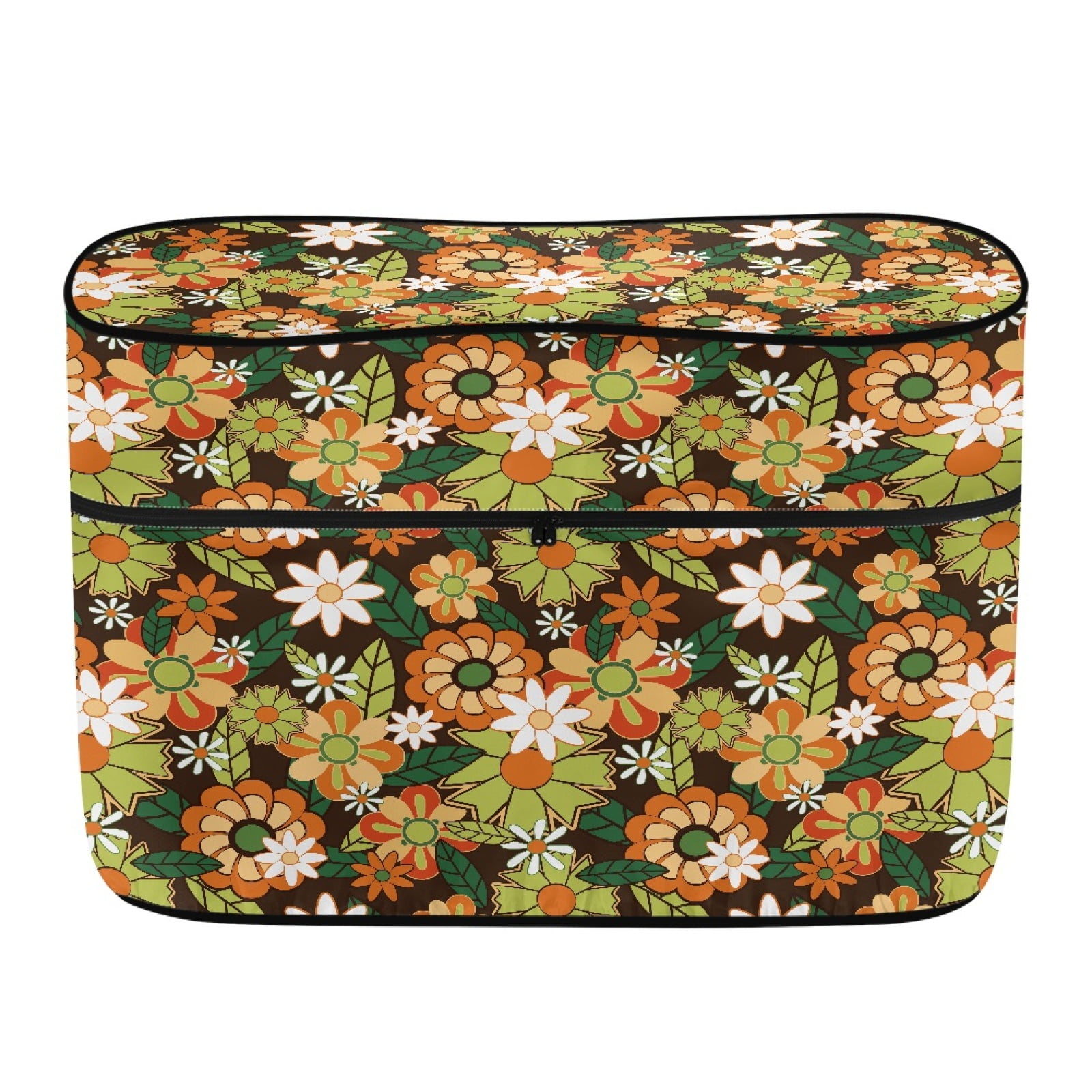 Yuyamidu Orange Flowers RV Propane Tank Cover for Travel Trailer, Dual ...