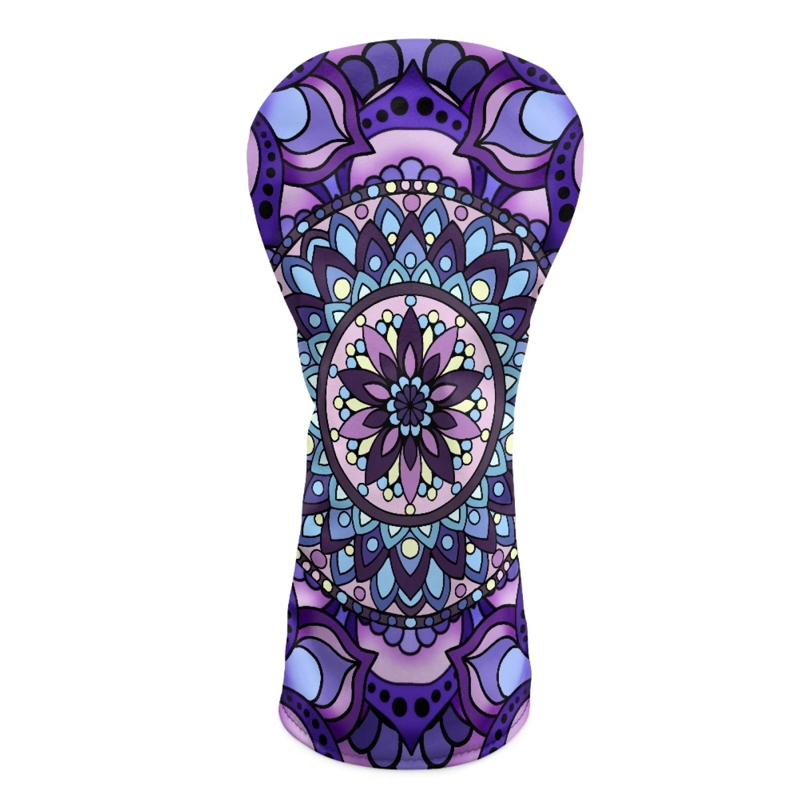 Yuyamidu PU Leather Golf Club Head Covers, Purple Boho Mandala Flower ...