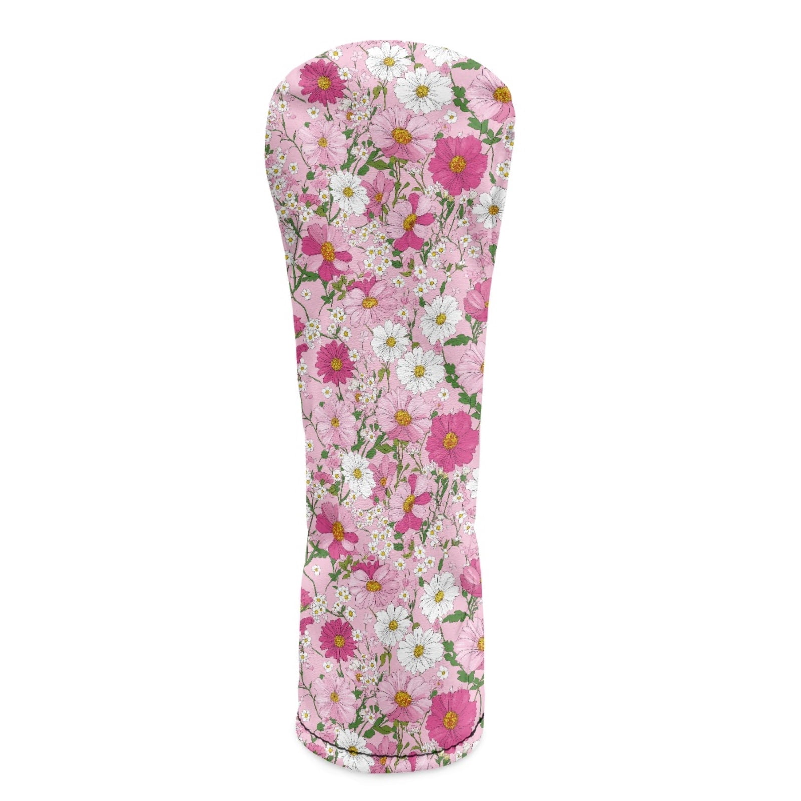 Yuyamidu Pink Flowers Golf Club Head Cover Waterproof PU Leather Golf ...