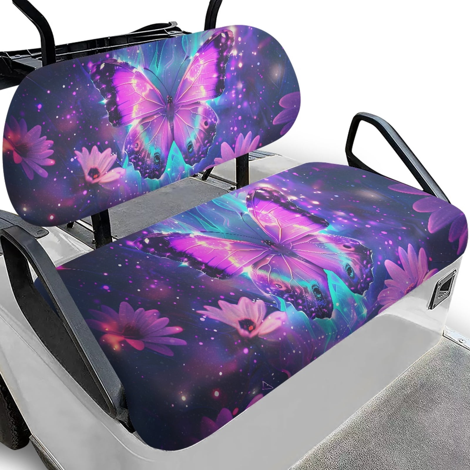 Yuyamidu Purple Butterfly Back Rest Seat Cushion Sunflower Golf Cart ...