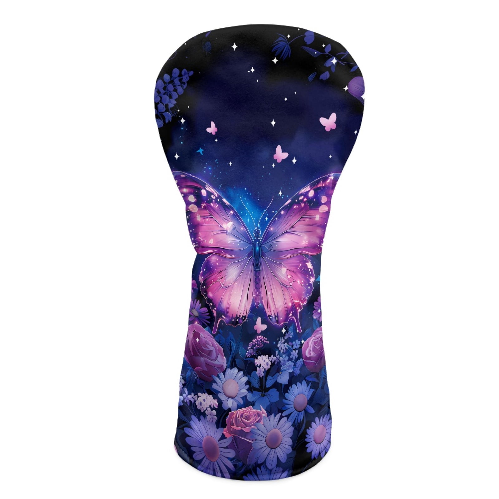 Yuyamidu Purple Butterfly Golf Club Head Cover with Soft Lining Flowers ...