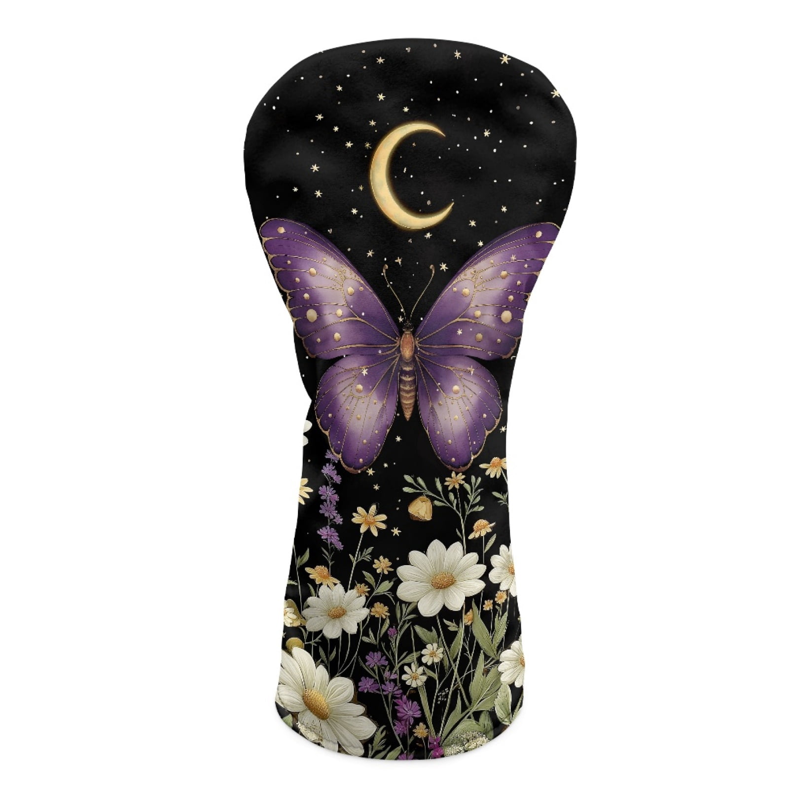 Yuyamidu Purple Butterfly Golf Headcovers PU Leather Golf Club Head ...