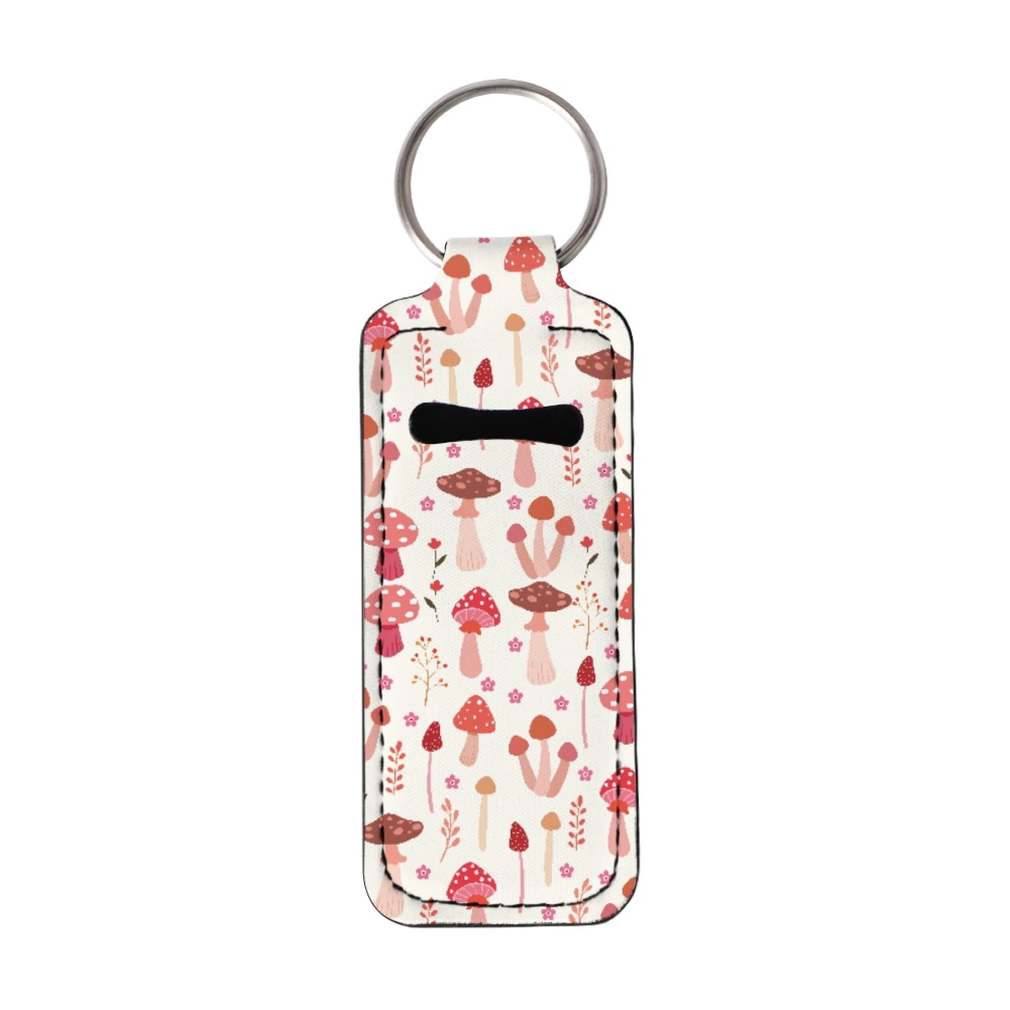 Yuyamidu Red Mushroom Chapstick Holder Keychain for Purse Backpack ...
