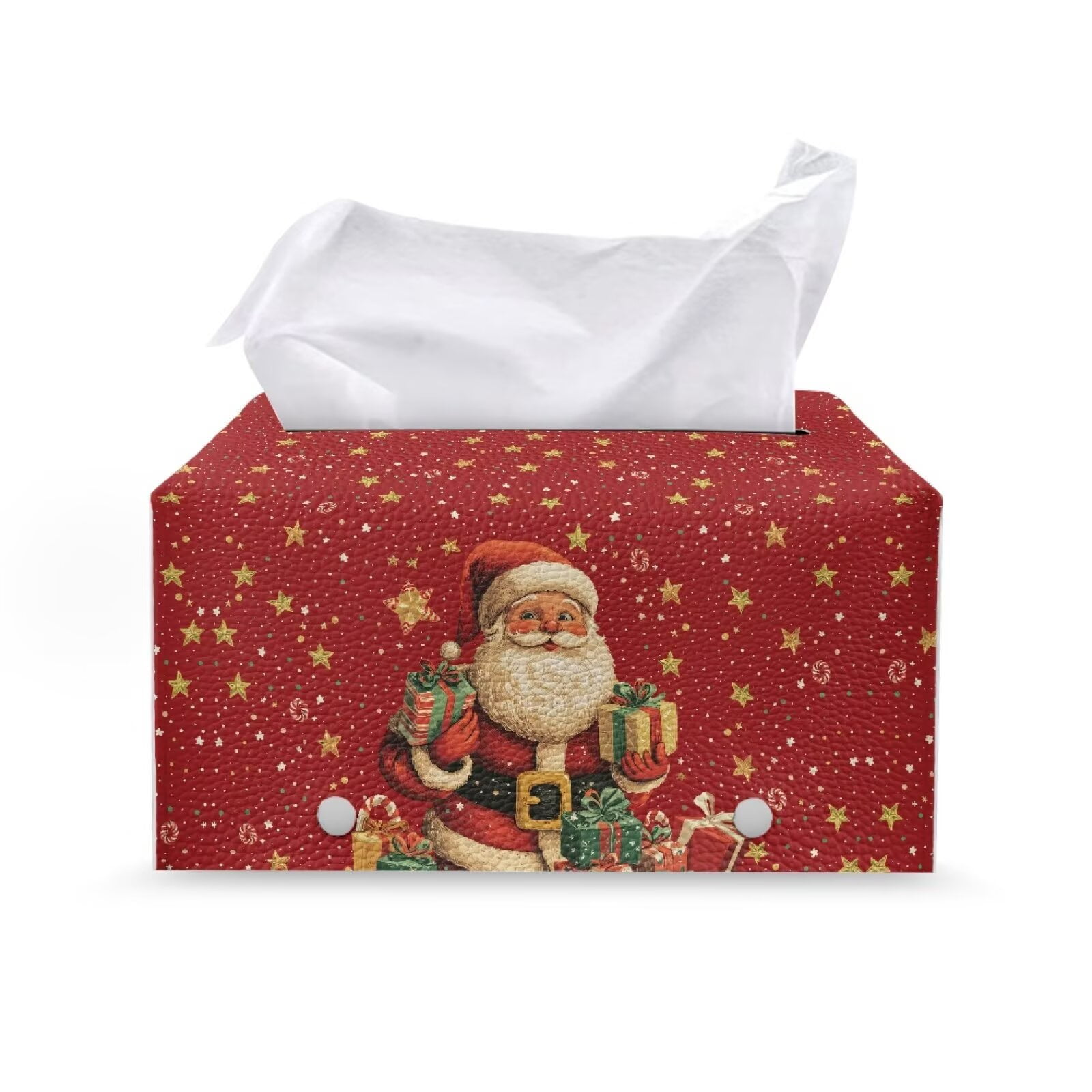 Yuyamidu Santa Claus Tissue Box Cover for Living Room Christmas Tissue ...