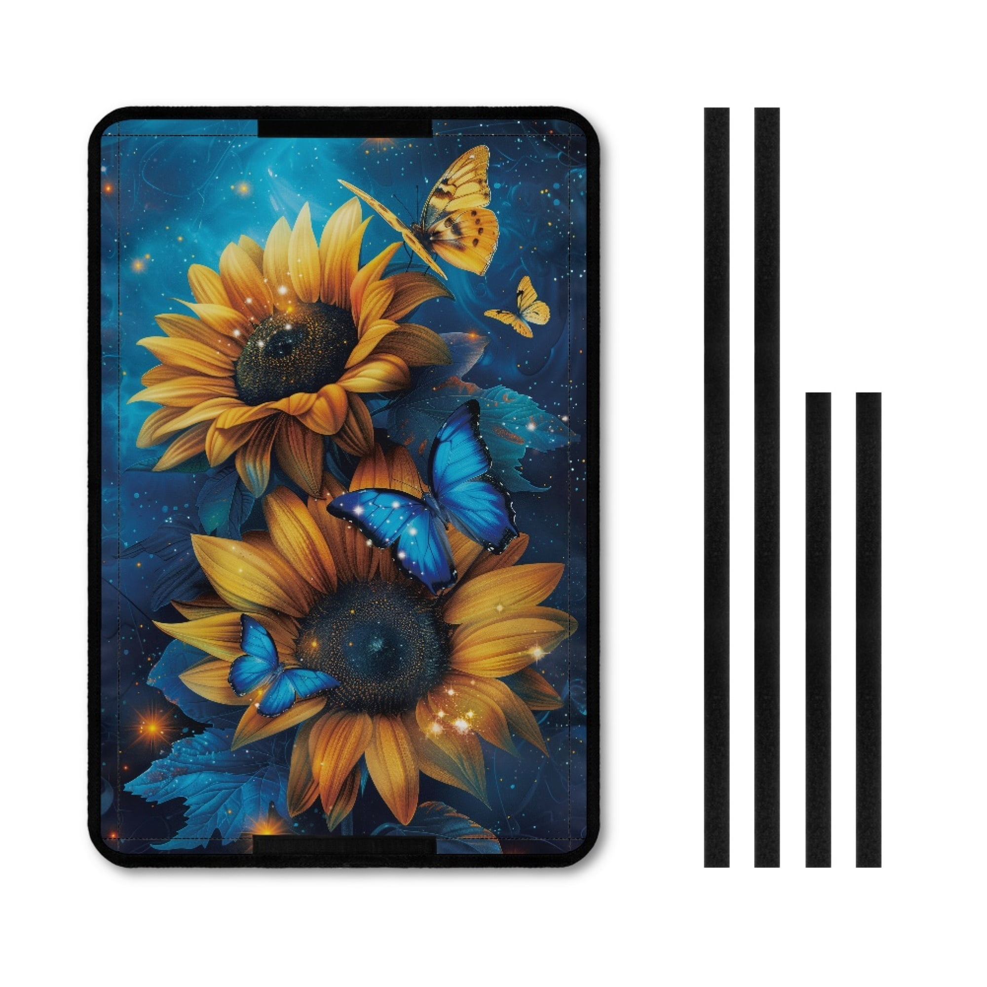 Yuyamidu Sunflower RV Door Windows Shade Blue Butterfly RV Blackout ...