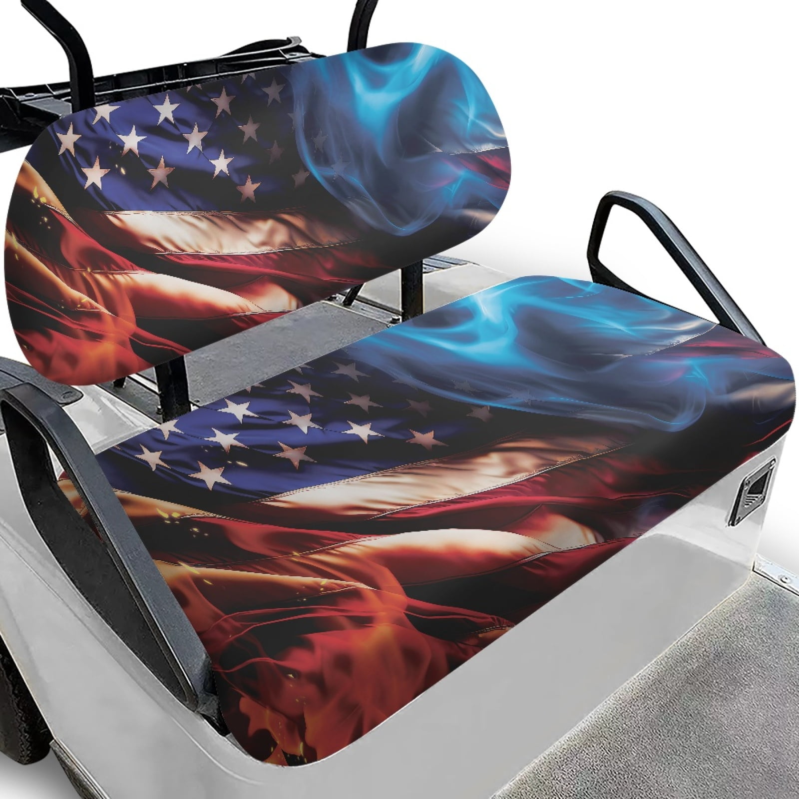 Yuyamidu USA Flag Golf Cart Seat Backrest Cover Patriotic Golf Cart ...