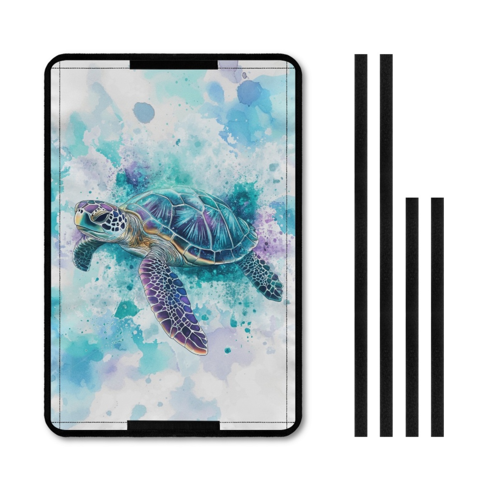 Yuyamidu Watercolor Sea Turtle RV Door Window Shade for Inside Camper ...