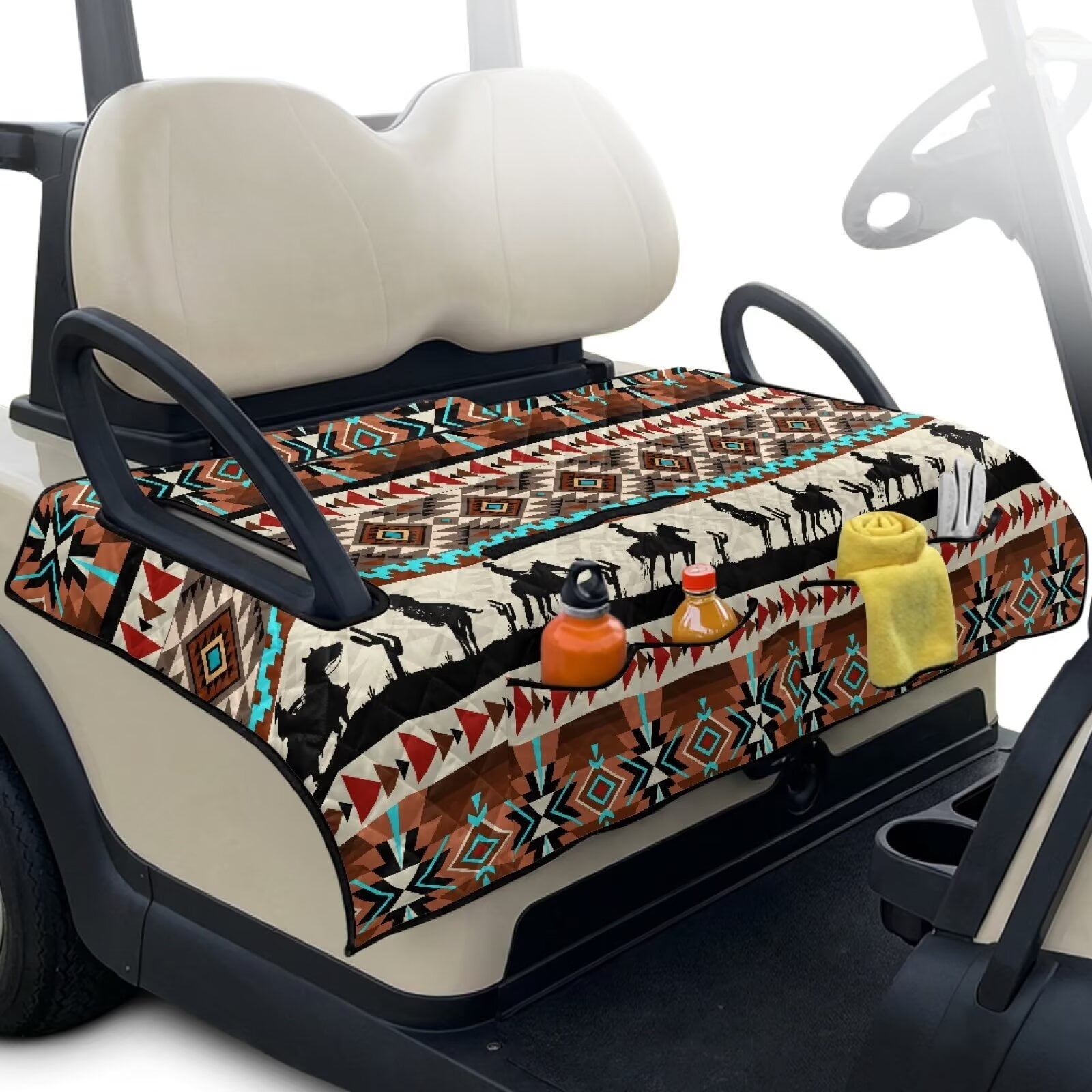 Yuyamidu Western Cowboy Golf Cart Seat Covers Aztec Club Car Towel Seat ...