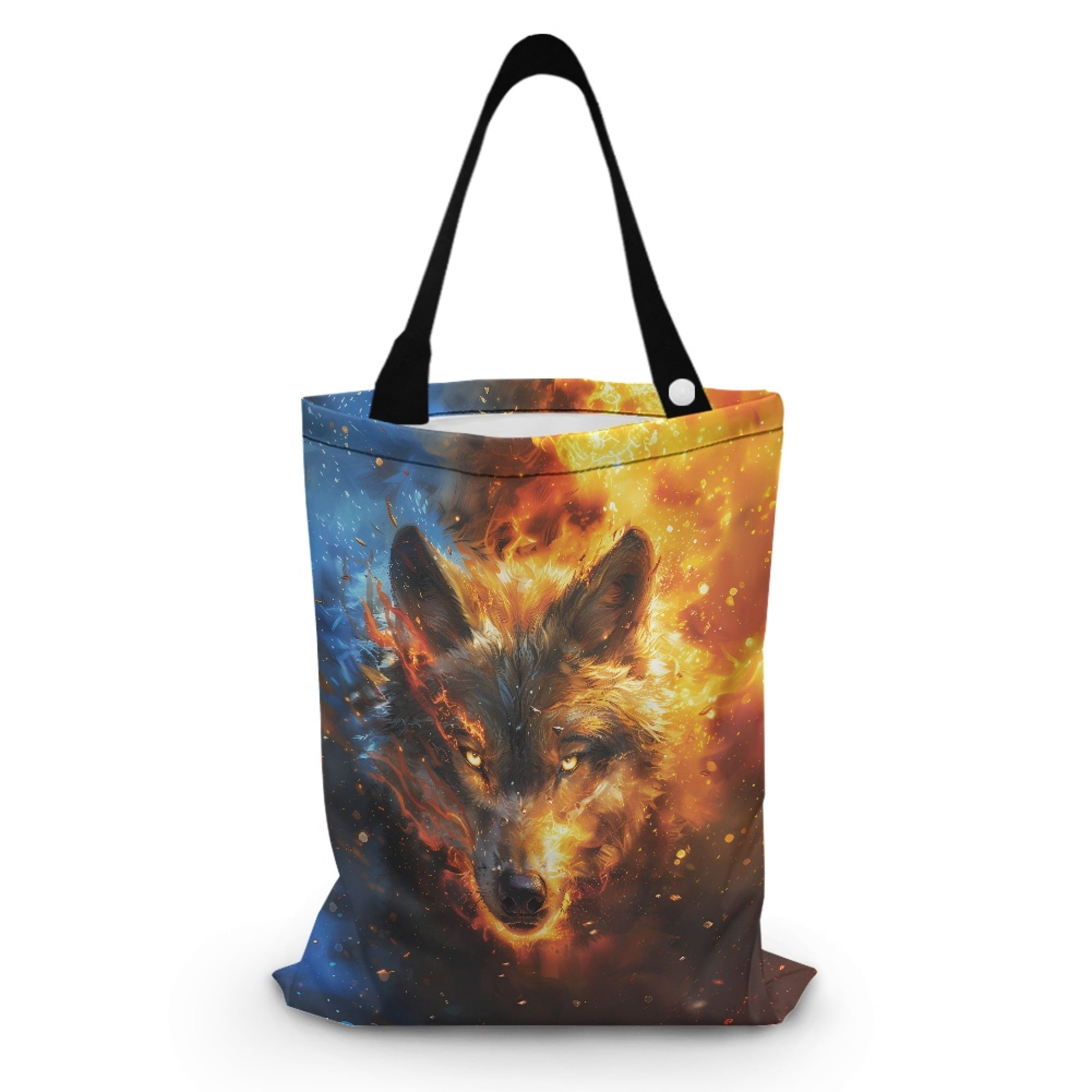 Yuyamidu Wolf Car Trash Bag Small Wastebasket Holder Collapsible Auto ...