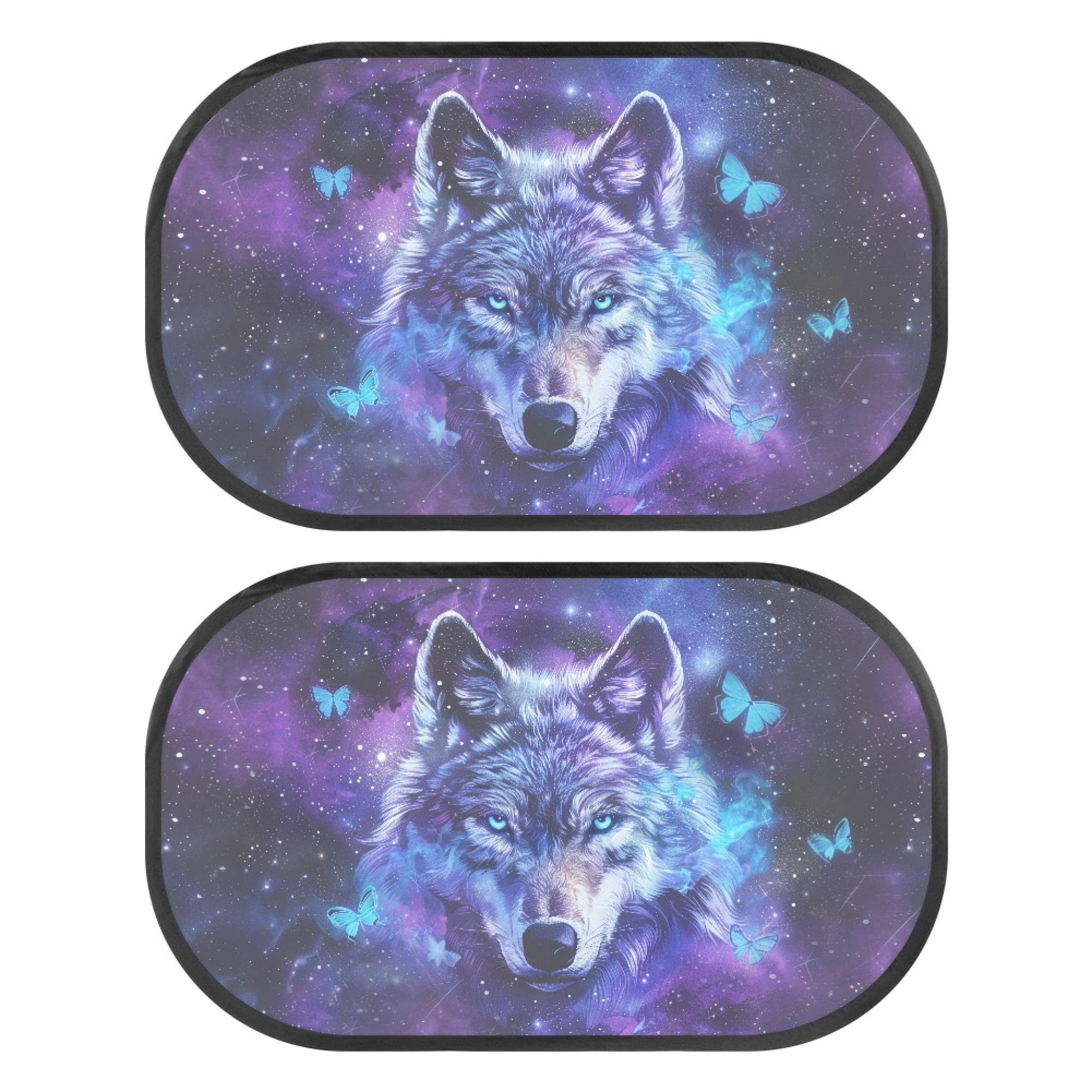 Yuyamidu Wolf Car Window Shades for Side Window 2 Pack Galaxy Car ...