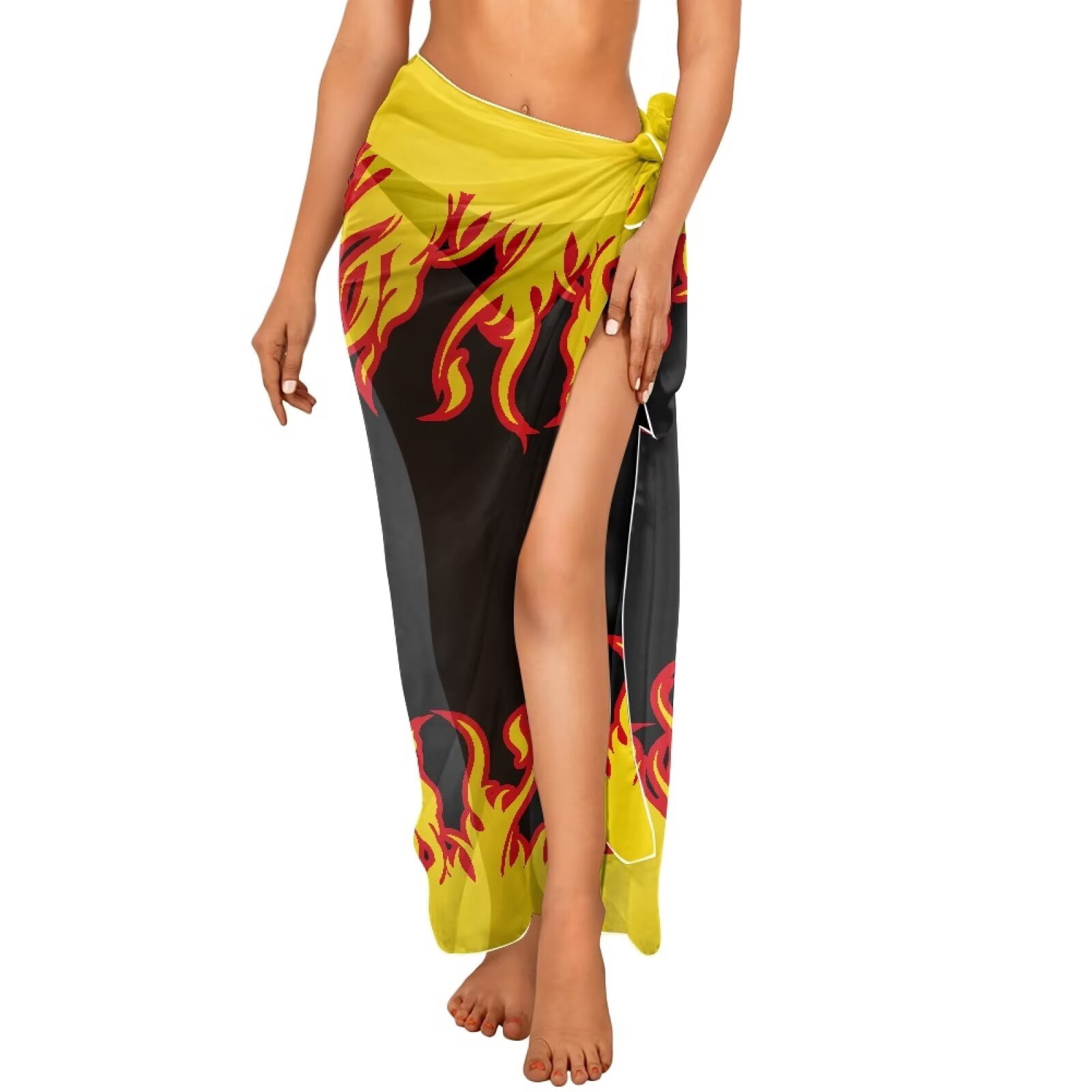 Yuyamidu Women Sarong Swimsuit Coverups Chiffon Long Bikini Wraps ...