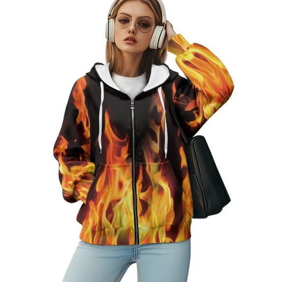 Yuyamidu Womens Zip Up Hoodies 2025 Oversized Hoodie for Women Trendy ...