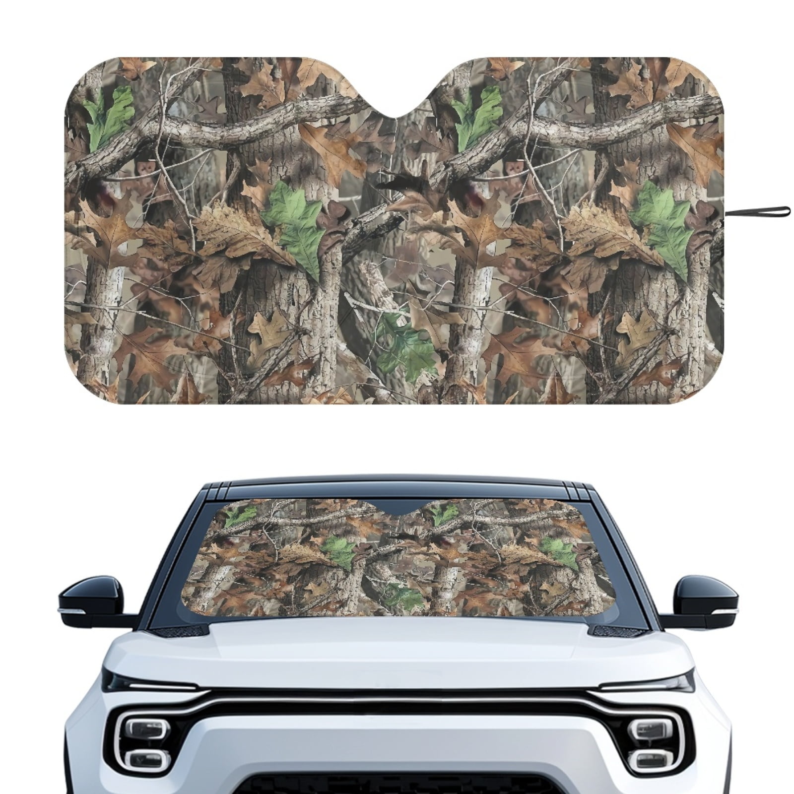 Yuyamidu Wood Sun Shade for Car Window Camo Hunting Automotive ...