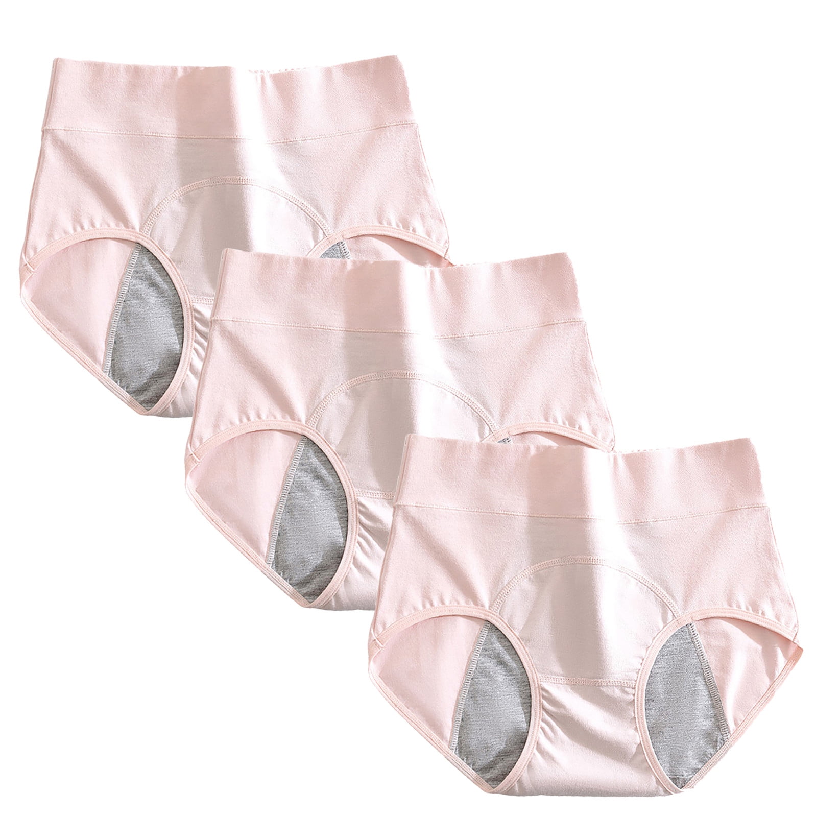 Yuyeree 3pc Womens Menstrual Period Anti Leakage Menstrual Panties