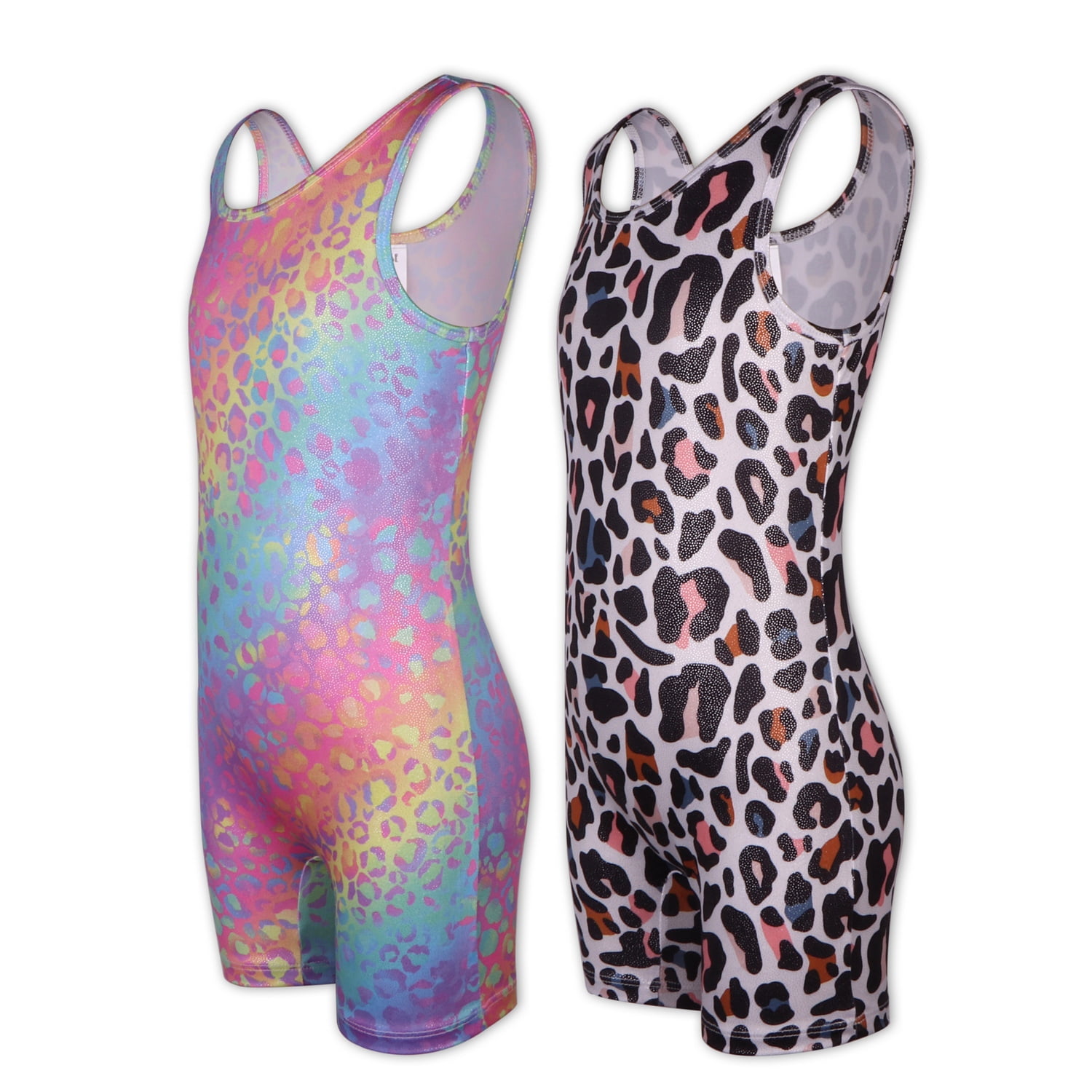 Yuyuekeji Kids 2 Pack Gymnastics Leotards, Athletic Ballet Dance ...