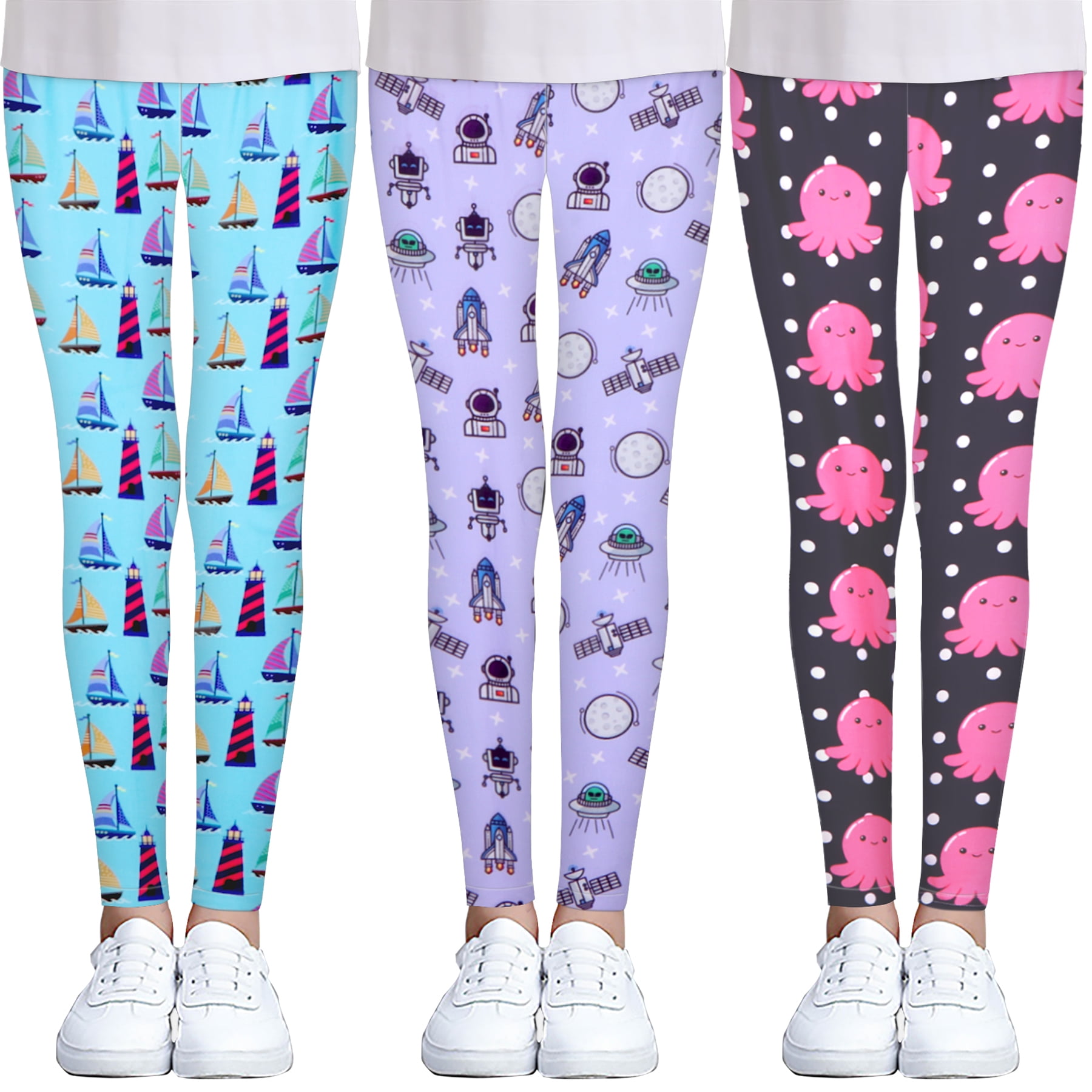 Yuyuekeji Cozy Children's Leggings Clothes, 3 Packs Little Girls ...