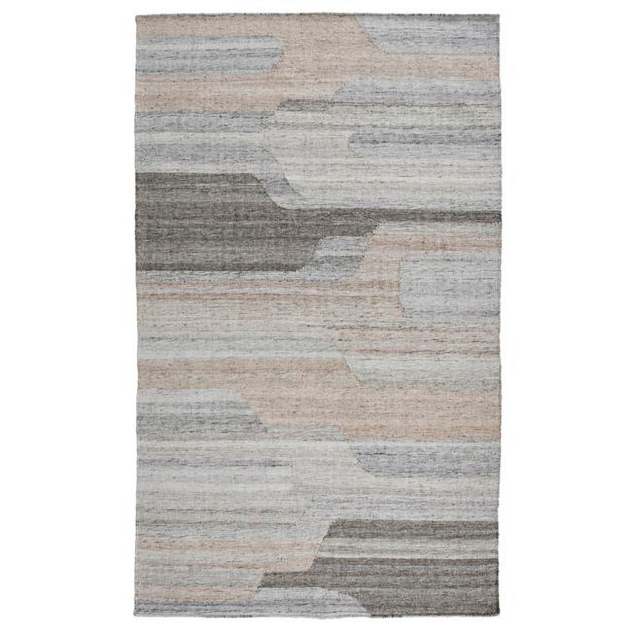 Yuz 9 x 12 Indoor Outdoor Extra Large Area Rug with Beige Gray Abstract ...