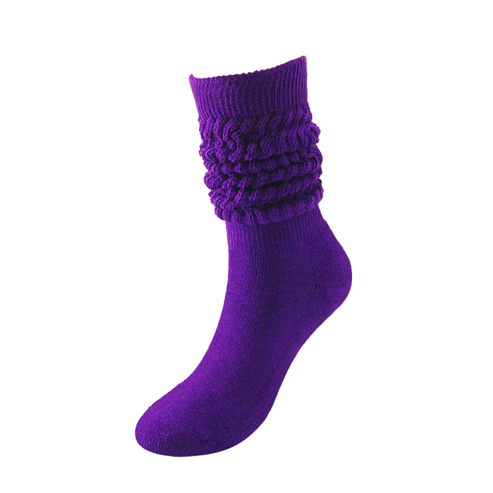 Yuzhih 3 Pack Women Slouch Socks Long High Thigh Ribbed Knit Socks Soft ...
