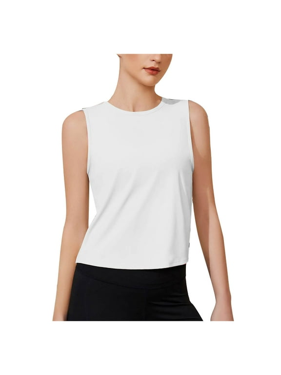 Cauagu Rubber Duck Chicken Bird for Women's Workout Tank Tops Sleeveless Running Loose Athletic ...