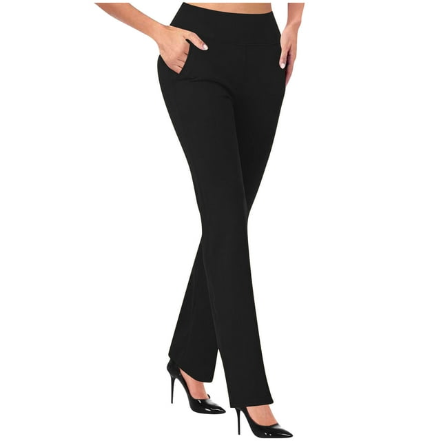 Yuzhih Dress Pants Women Work Business Casual Pants High Waist Bell