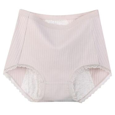 BLVB Plus Size Panties for Women Floral Lace High Waisted Cotton ...