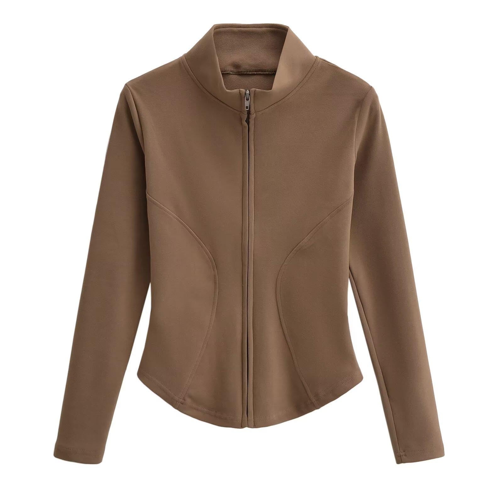Yuzhih Womens Casual Jackets Full Zip Slim Lightweight Athletic Running ...