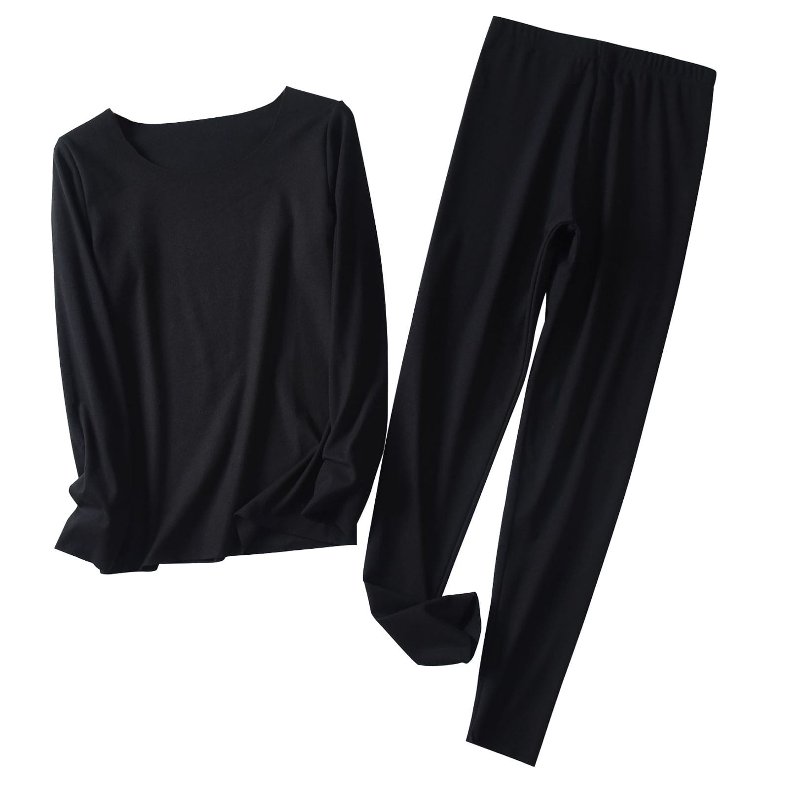 Yuzhih Womens Thermal Underwear Set Long Sleeve Fleece Lined Top and ...