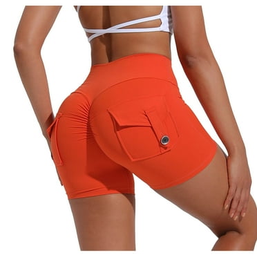 Womens Yoga Shorts Workout Active Running Shorts 2-in-1 Sports Shorts Yoga Gym Athletic with ...