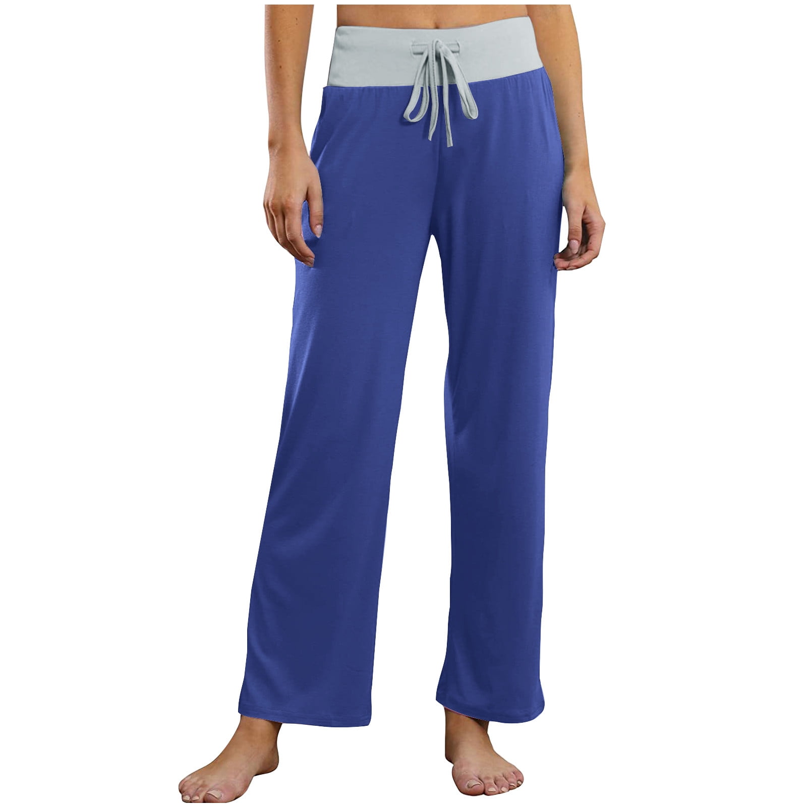 Yuzhih Yoga Pants for Women Drawstring Waist Soft Comfy Stretch Lounge ...