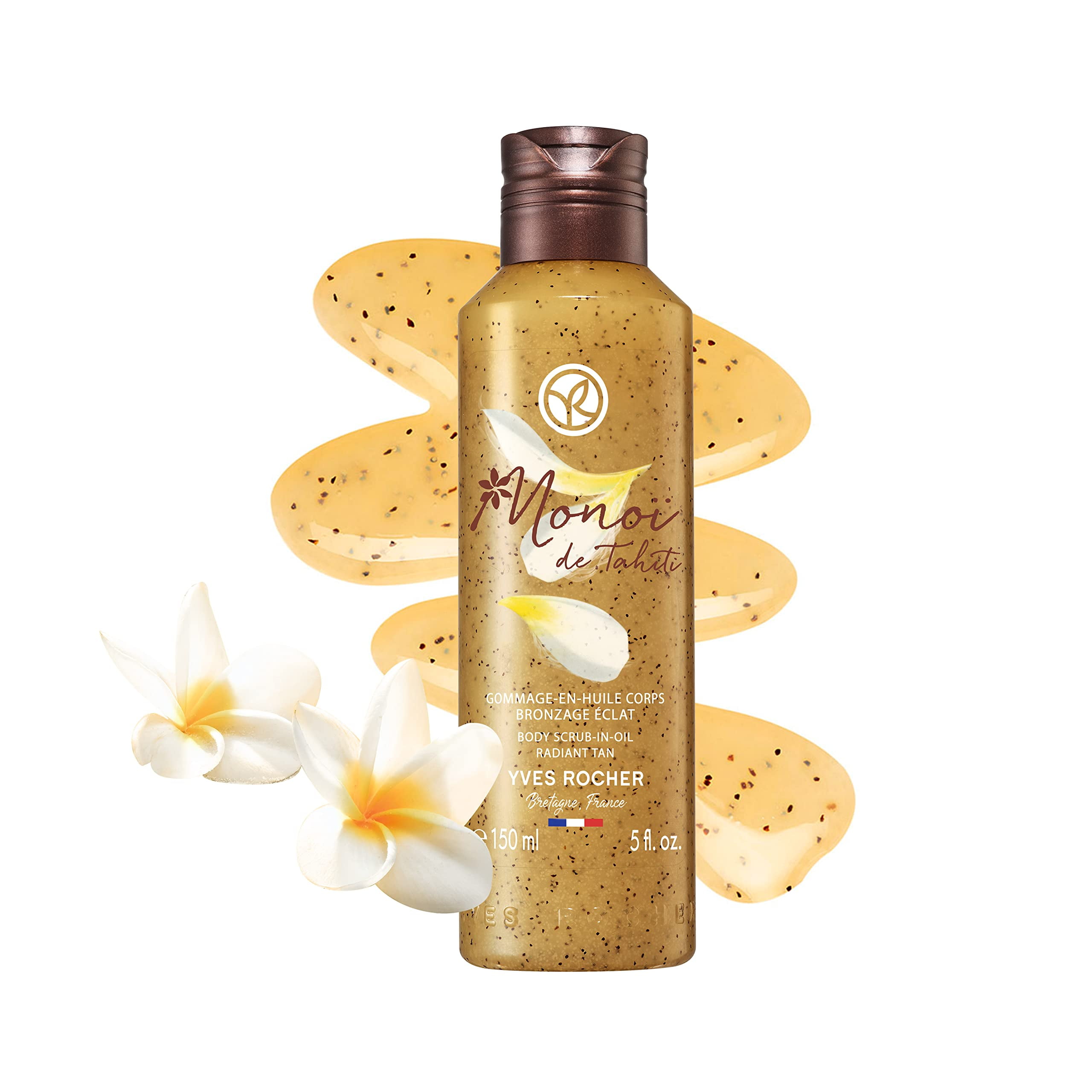 Yves Rocher Monoi de Tahiti Body Scrub?in?Oil Radiant Tan Exfoliant ? 6 ...