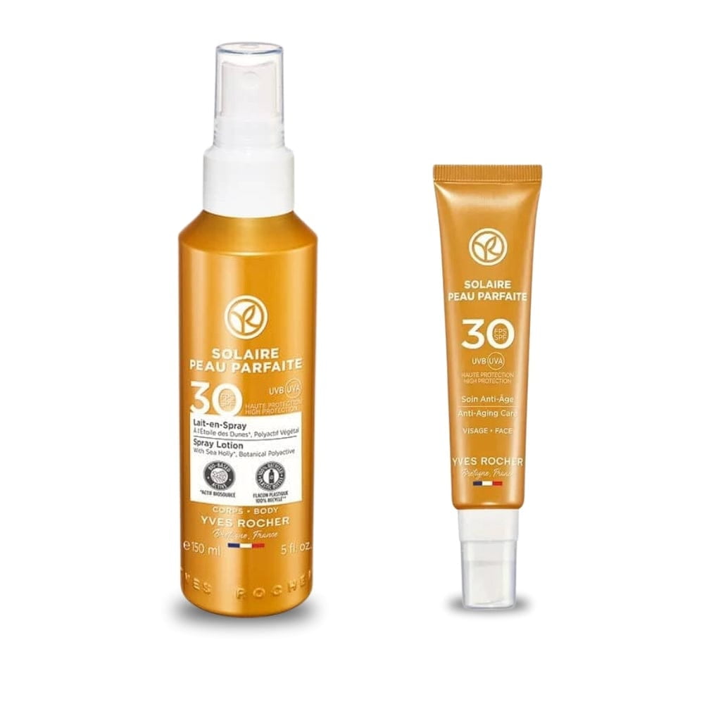 Yves Rocher Solaire Peau Parfaite Body Sun Spray SPF 30 150 ml &Solaire Peau Parfaite Spf 30 ...