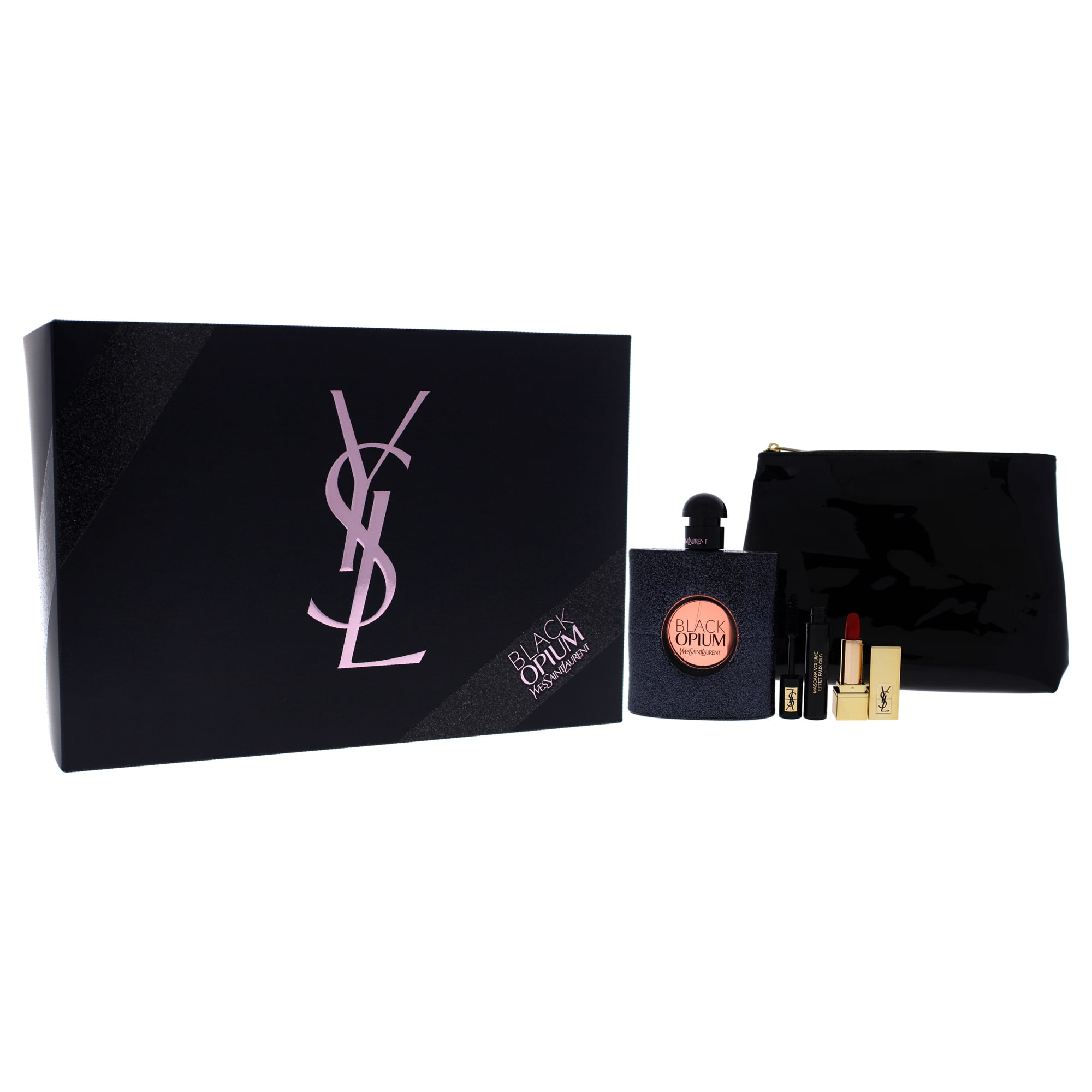 Yves Saint Laurent Black Opium Makeup Set, 4 Pc 3oz EDP Spray, 0.06oz ...