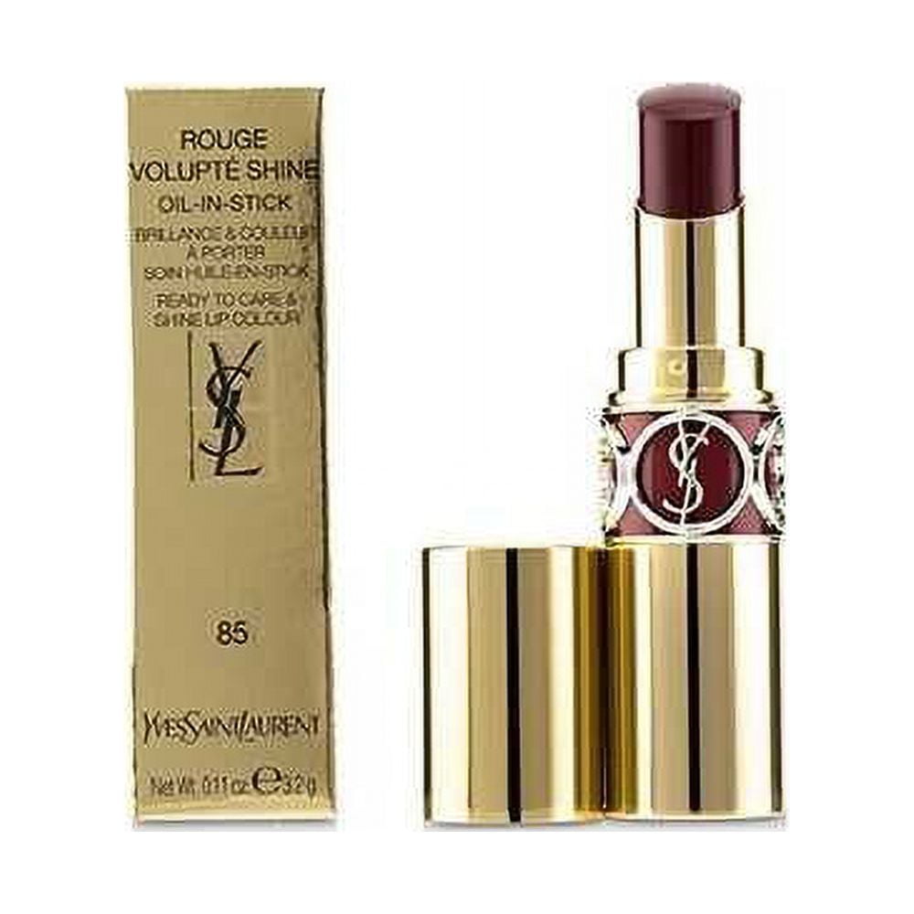 Yves Saint Laurent Rouge Volupte Shine Lipstick 0.11oz 85 Burgundy Love ...
